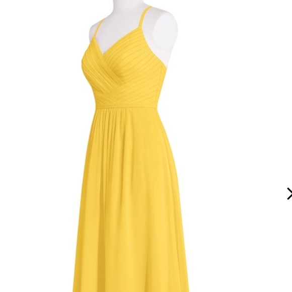 Azazie | Dresses | Azazie Long Bridesmaid Dress Marigoldyellow Nwt ...